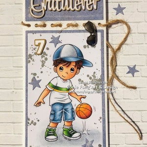 Digital Stamp, Digi Stamp, Digistamp, Benny Bundle 4 Images by Conie ...