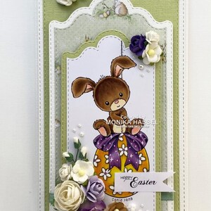 Digital Stamp, Digi Stamp, Digistamp, Easter Bunny Trio Bundle by Conie ...