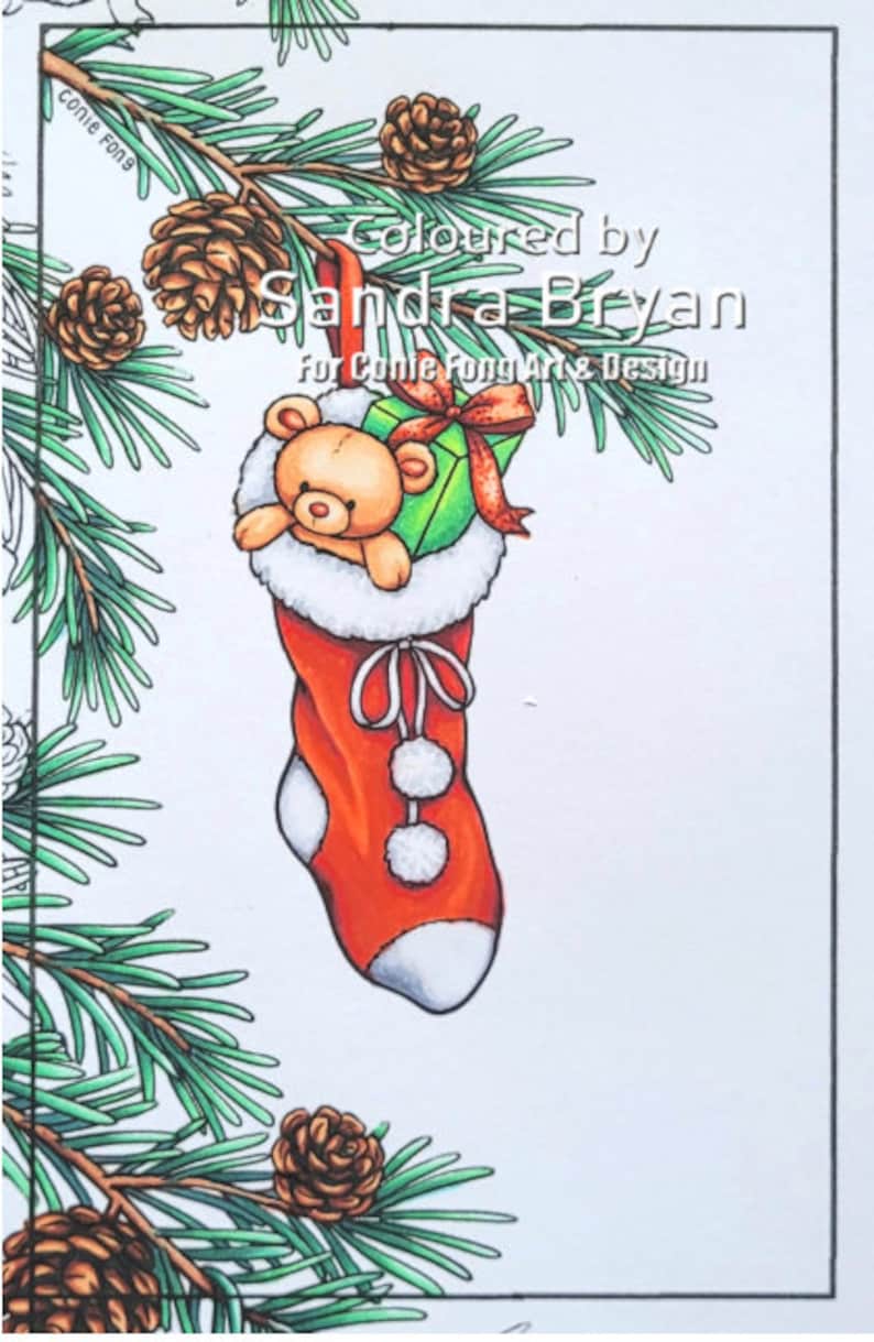 Digital Stamp Digi Stamp Digistamp Christmas Stocking - Etsy
