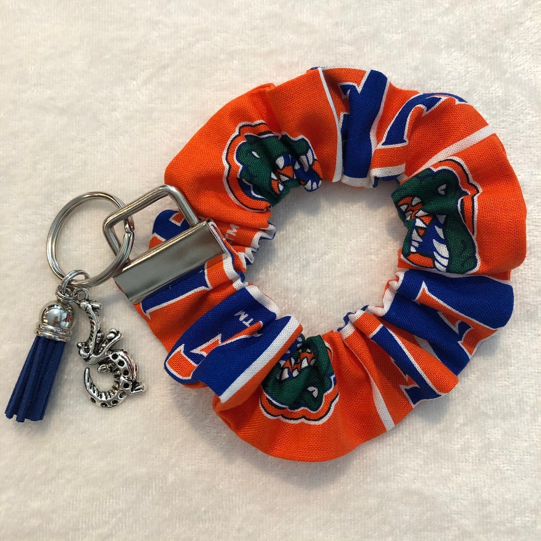 Florida Gators Scrunchie Key Chain, Florida Gators Wrislet - Etsy