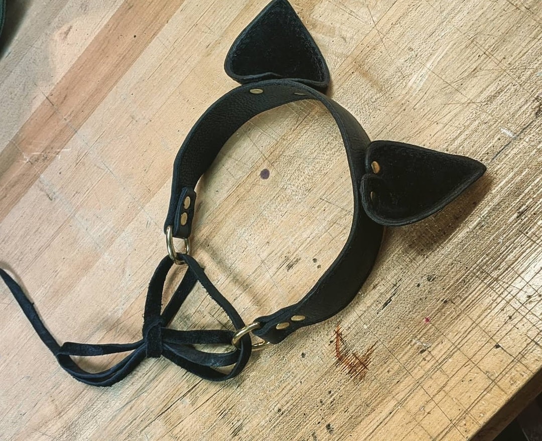 Leather Cat Ears - Etsy