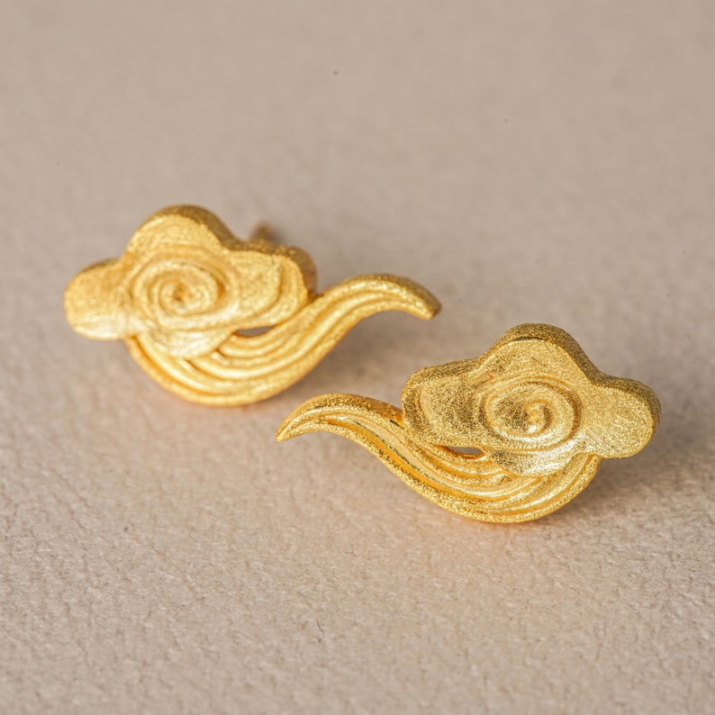 CLOUD EARRING Rain Cloud Earringscloud Jewelrycloud | Etsy