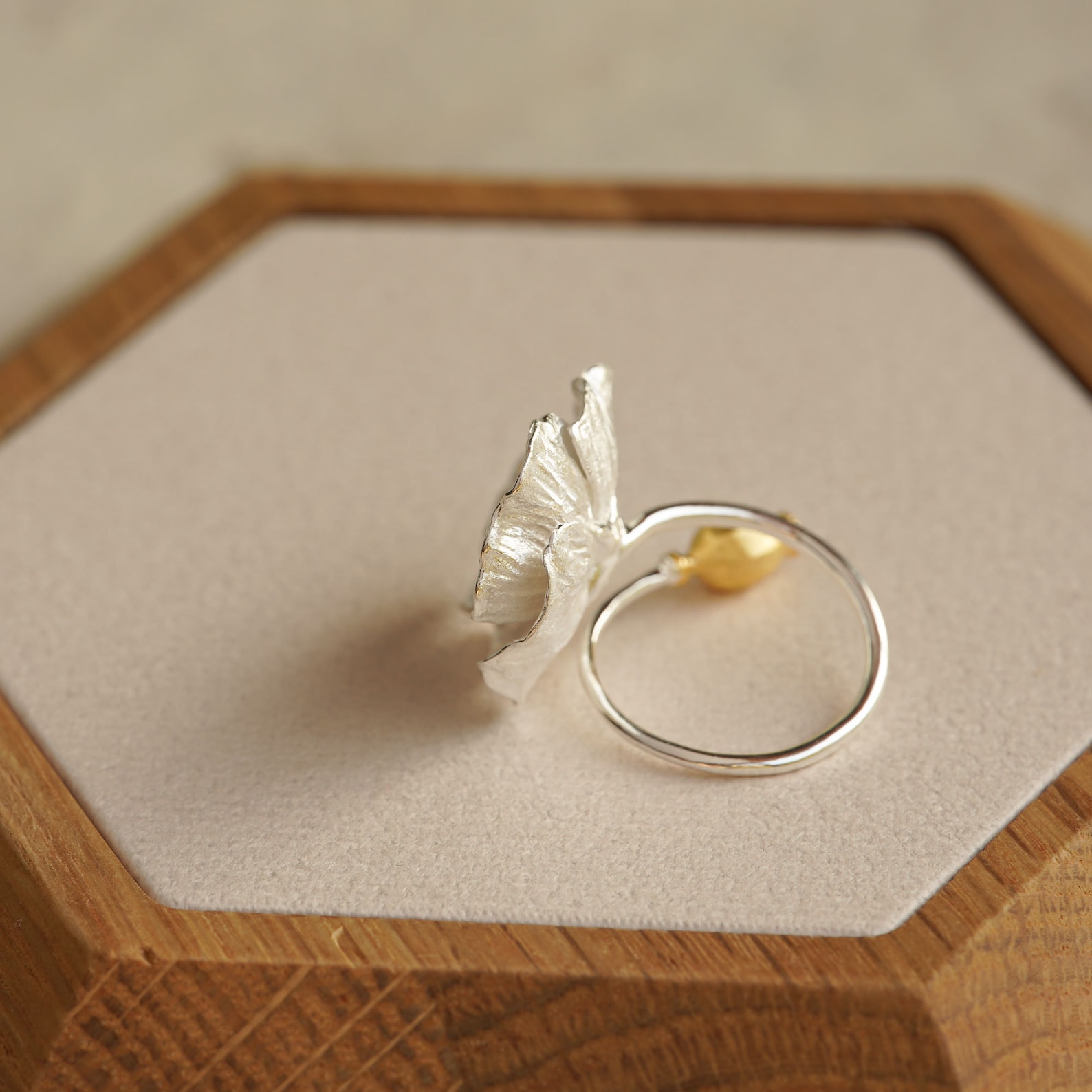 Silver Poppy Ring - A Tribute to Nature's Timeless Beauty, Gift for Her ...