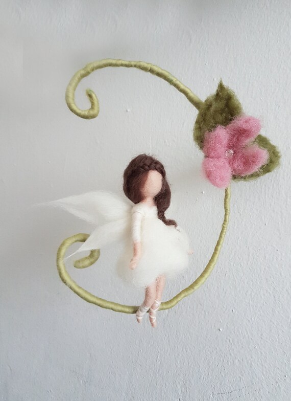 Mobile with Elf & Flower | Etsy