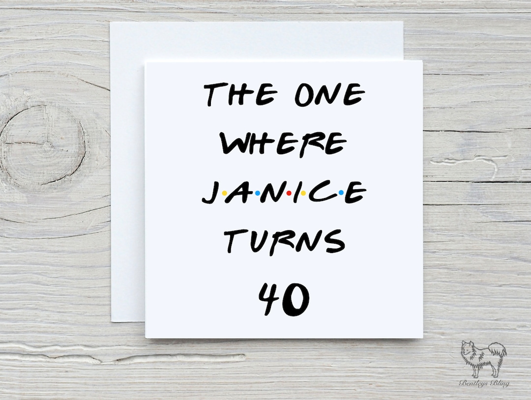 Personalised Friends Birthday Card, the One Where You Turn..., Birthday ...