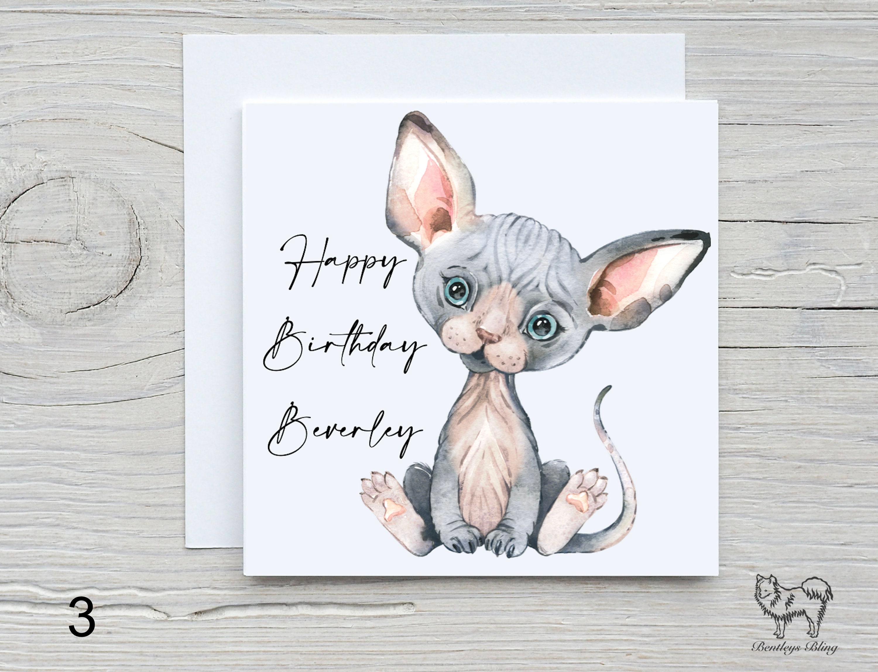 Cute Personalised Sphynx Cat Birthday Card Sphynx Card Cute - Etsy UK