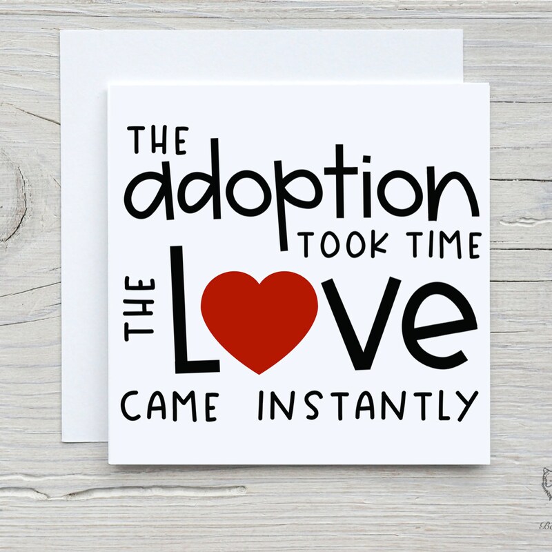 Adoption Card - Etsy