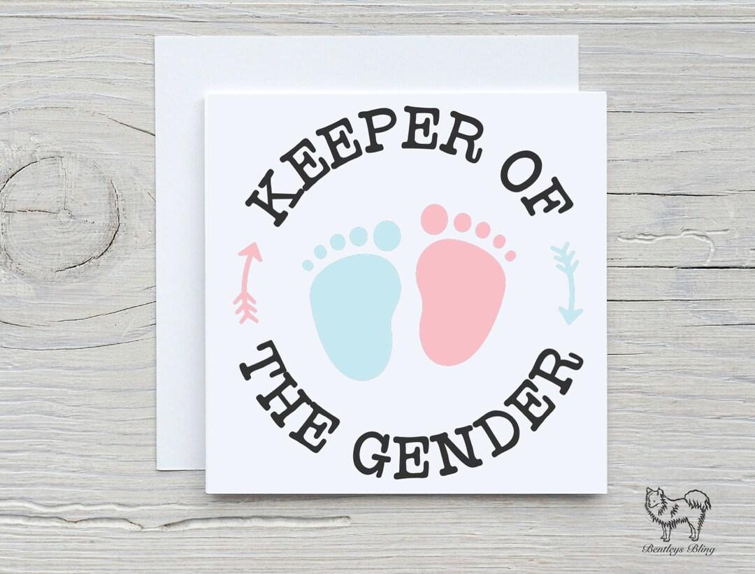 Keeper of the Gender Card, Pregnancy Gender Announcement, Secret Gender ...