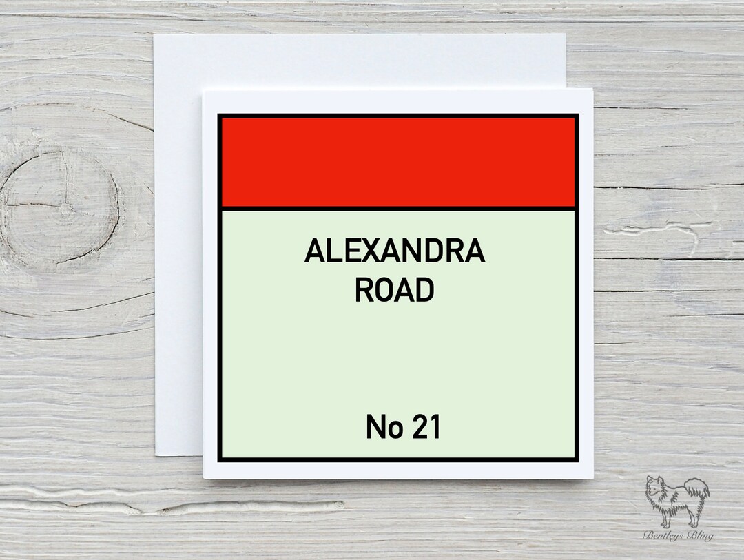 Monopoly New Home Card, Moving House, Custom Housewarming Card, Cute ...