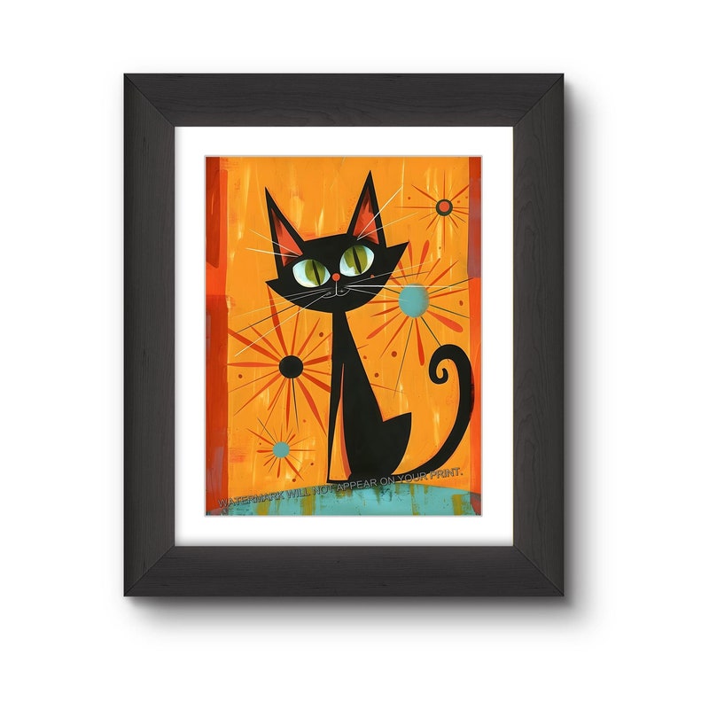 Atomic Cat Art - Etsy