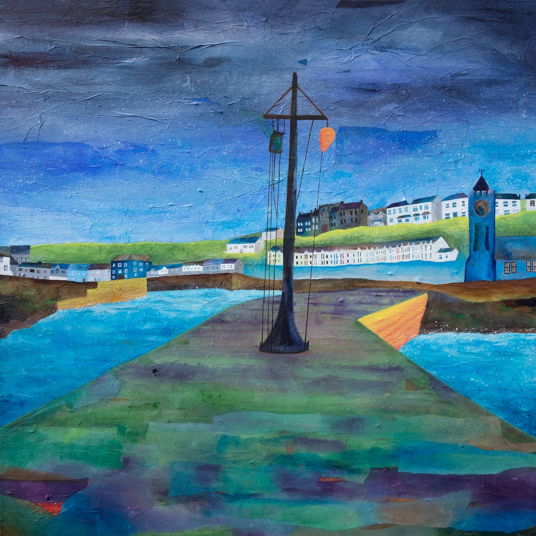 Print - LEV. Fine Art Print, Cornwall, Porthleven, Mixed Media ...