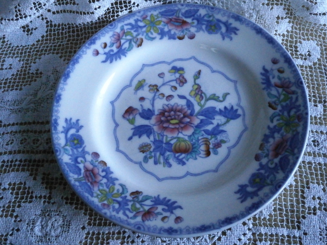 Vintage Copeland Spode Hand Painted Floral Salad Plate - Etsy UK