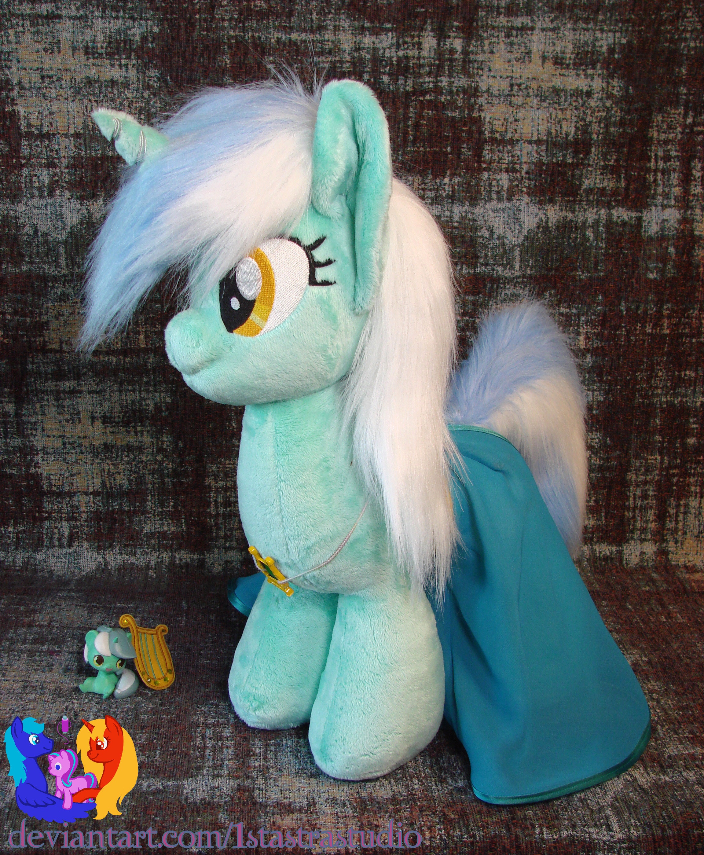 Toys & Games Handmade Custom Plush Pony Lyra Heartstrings Stuffed ...