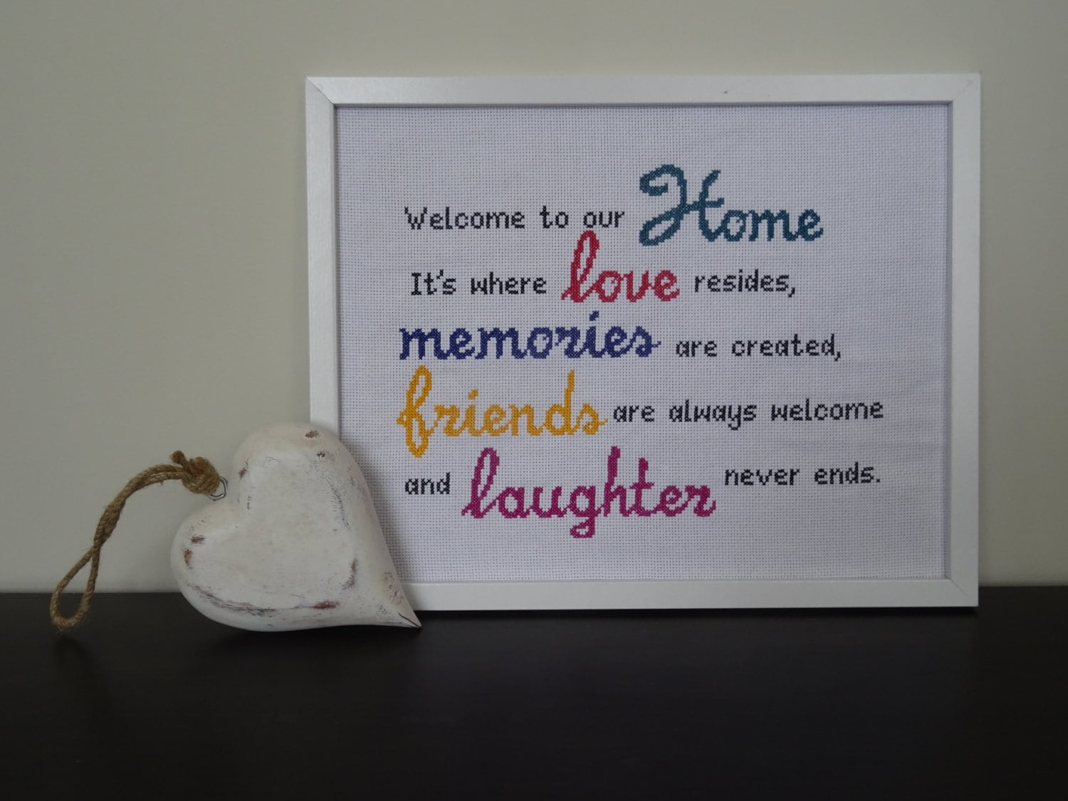 Welcome to Our Home Modern Cross Stitch Pattern Downloadable PDF Format ...