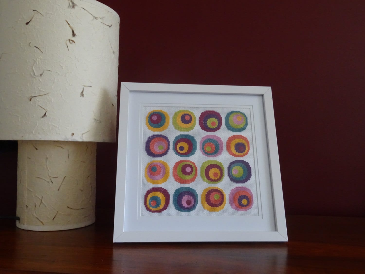 RETRO CIRCLES - Modern Cross Stitch Pattern - Instant Download PDF ...
