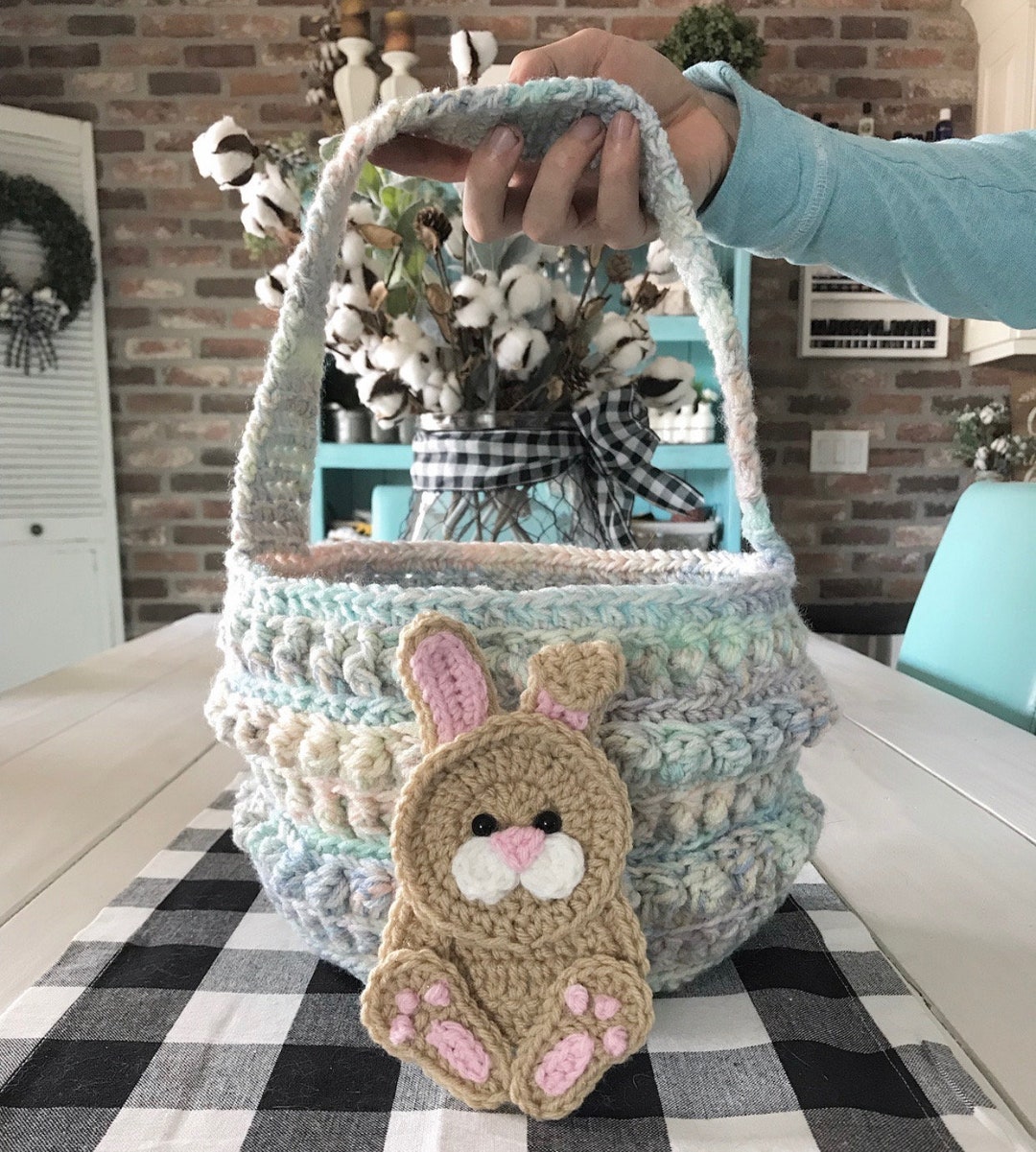 Crochet Pattern - INSTANT PDF DOWNLOAD - Crochet Easter Basket - Easter ...