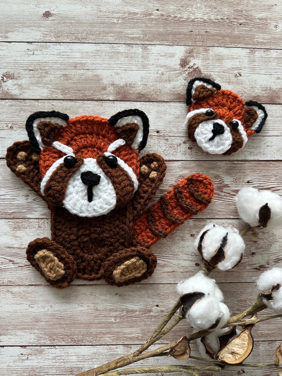 Crochet Pattern - INSTANT PDF DOWNLOAD - Nellas Cottage - Red Panda ...