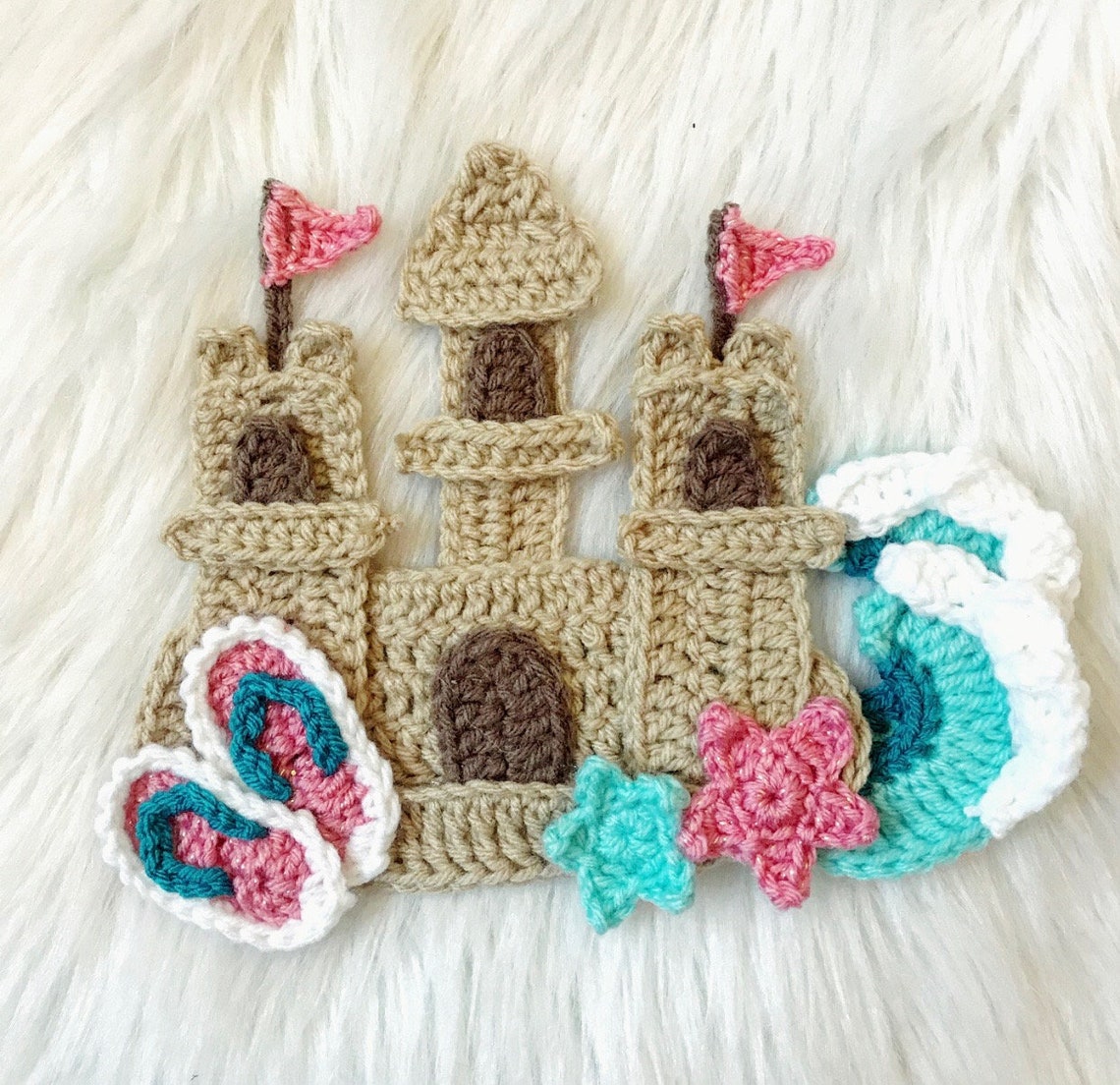 Crochet Pattern INSTANT DOWNLOAD Crochet Sand Castle - Etsy Australia