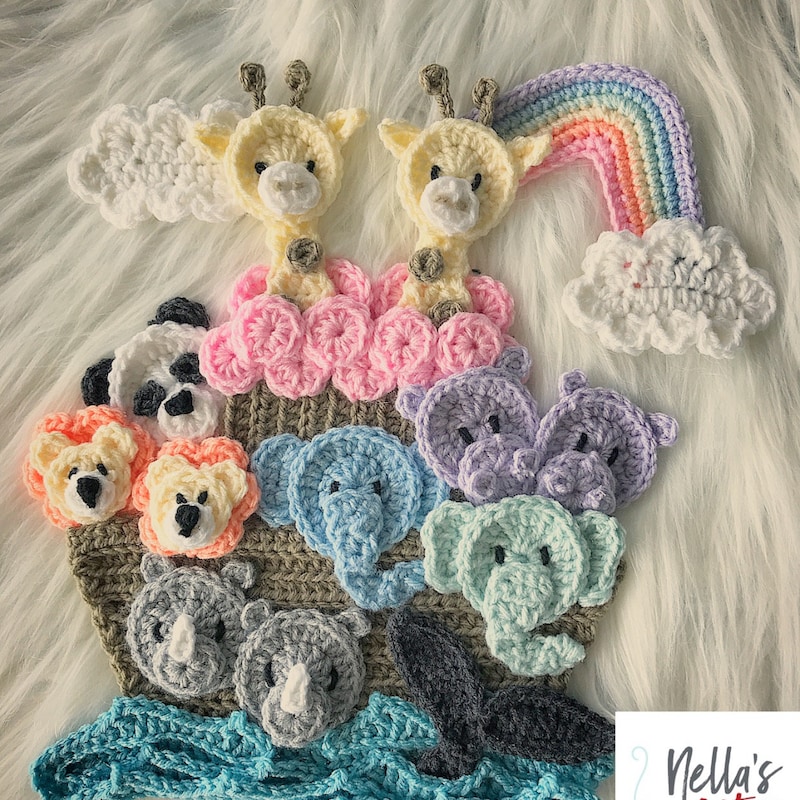 Noahs Arks Applique Pattern - Etsy UK