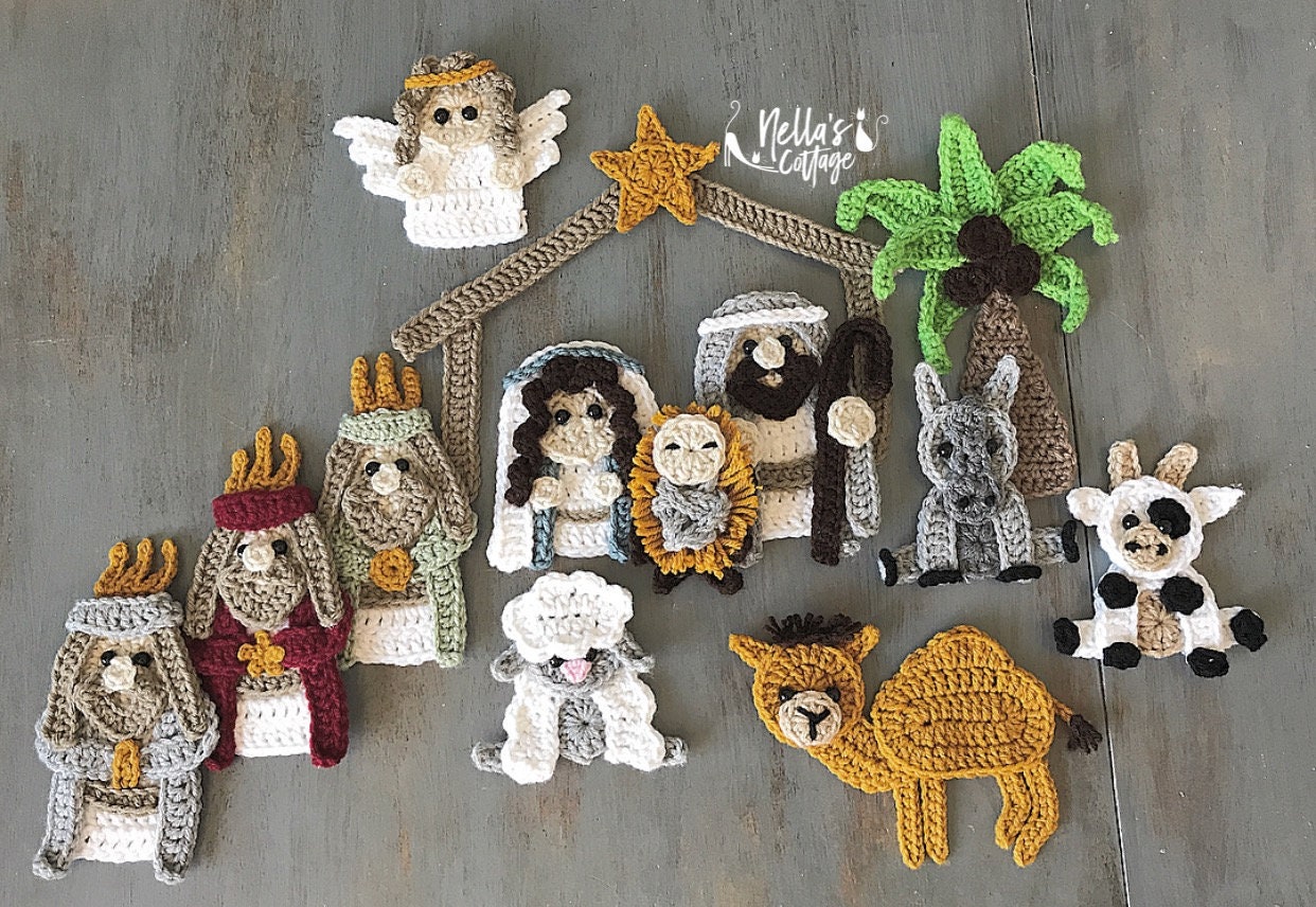 Crochet Pattern INSTANT PDF DOWNLOAD Nativity Nativity Scene 