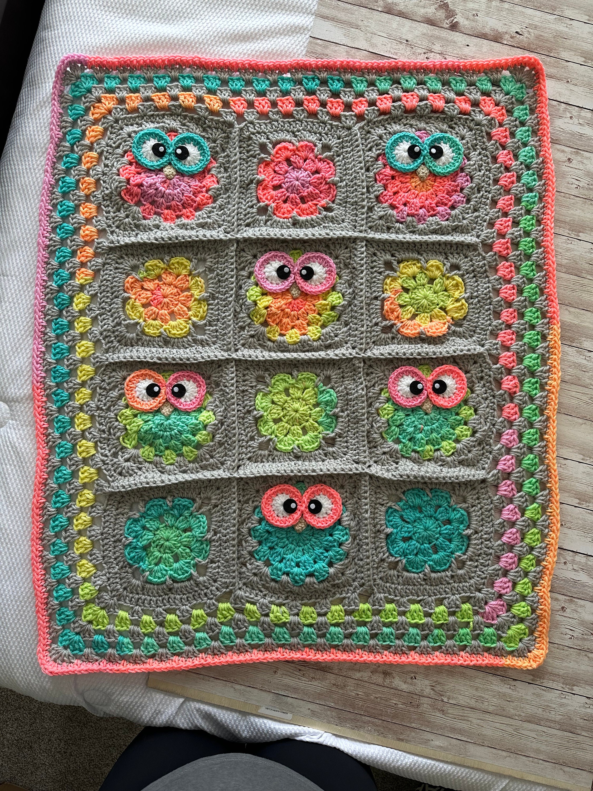 Blanket - Magnolia Owl Blanket - Nellas Cottage - Baby Blanket - Baby ...