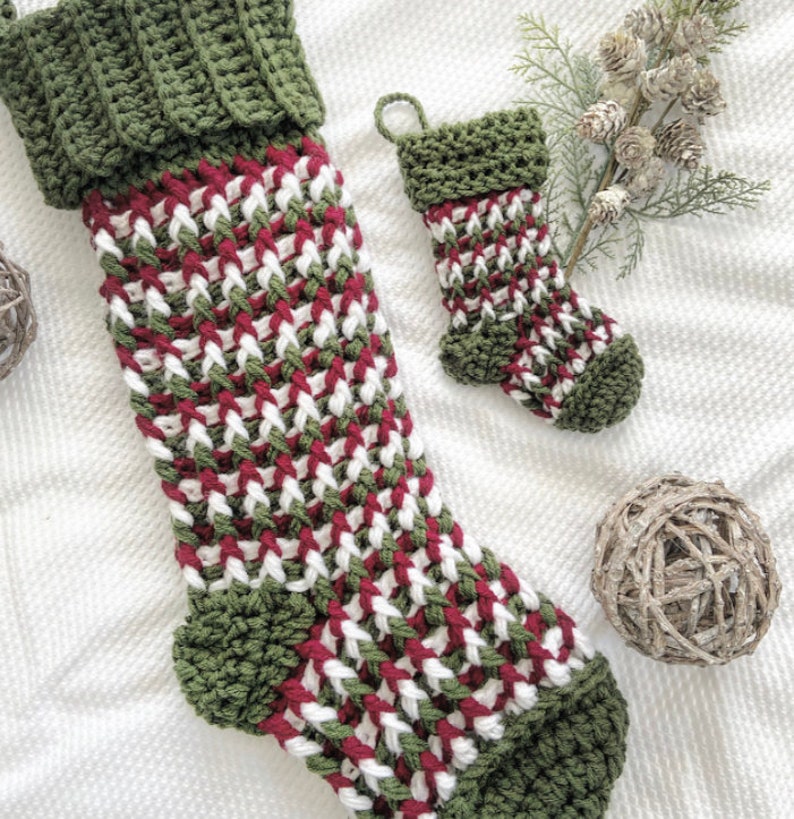 Crochet Pattern - INSTANT PDF DOWNLOAD - Crochet Stocking Pattern ...
