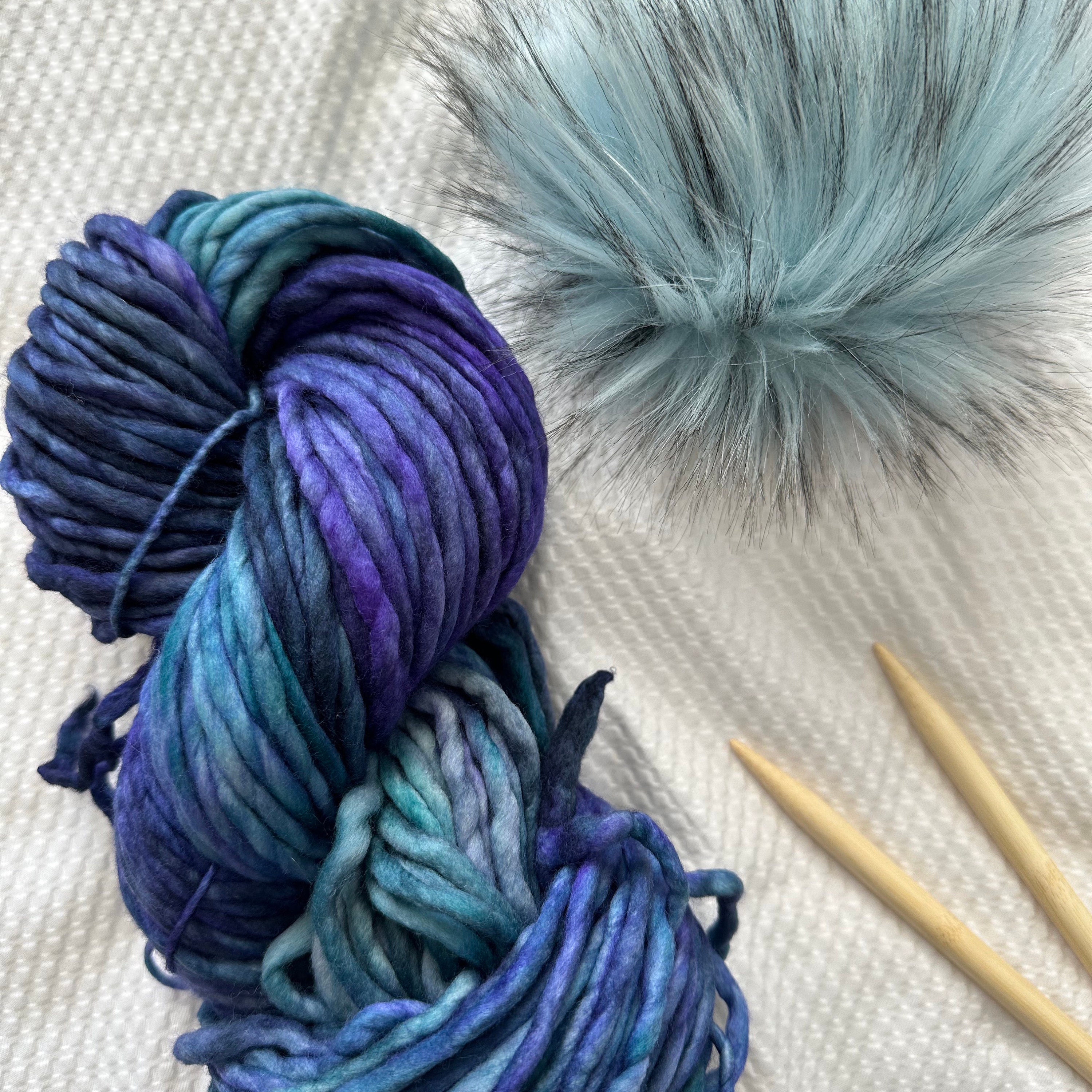 Nella's Knittin' Kits - Azules Malabrigo Rasta Yarn - Knitting Pattern ...