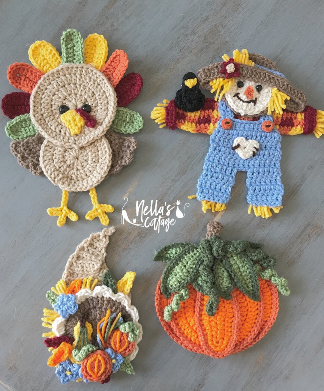 Crochet Pattern - INSTANT PDF DOWNLOAD - Fall Harvest - Crochet ...