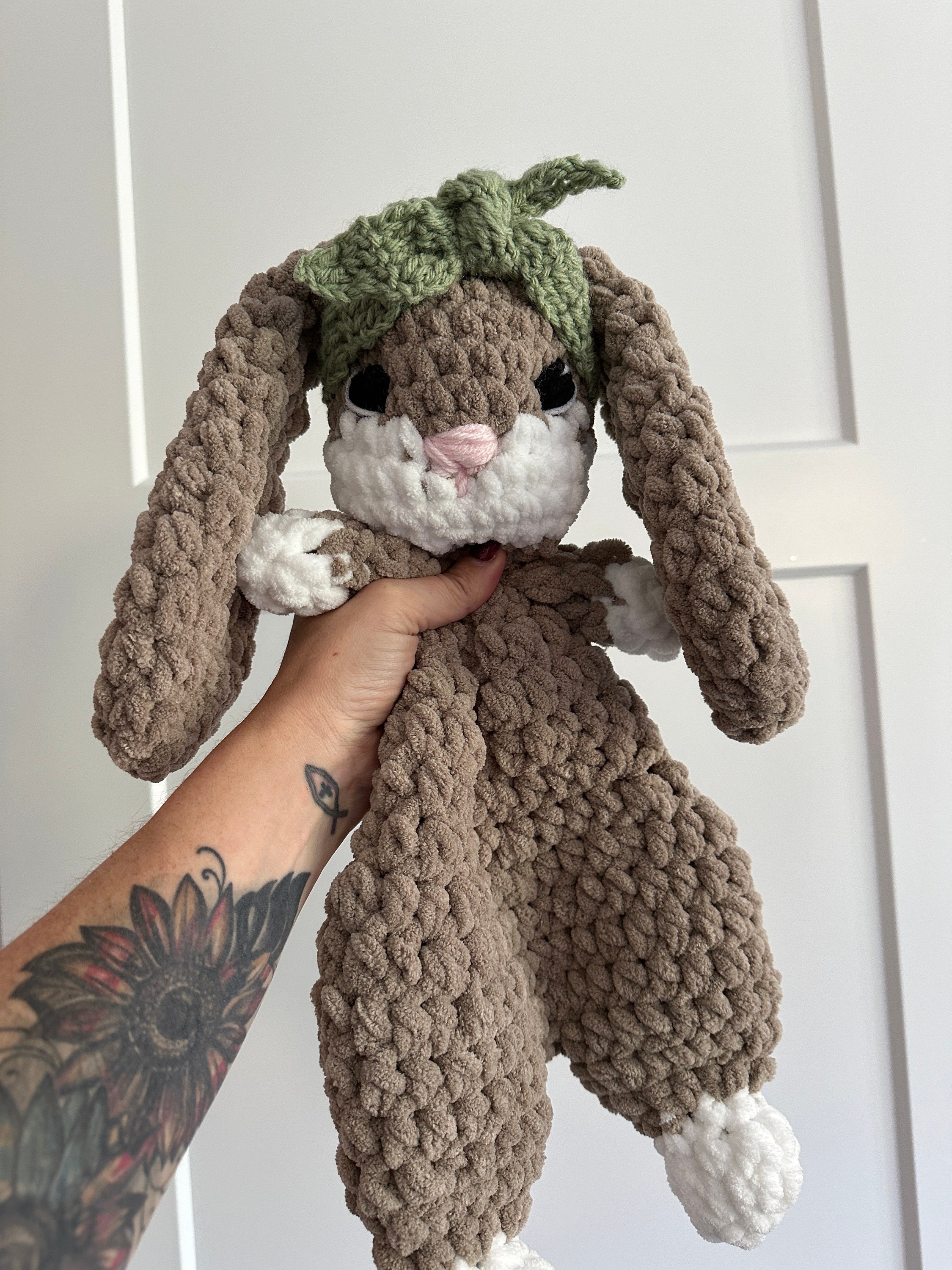 Crocheted Bunny Plushie - Stuffed Animals - Nellas Cottage - Bunny Toy ...