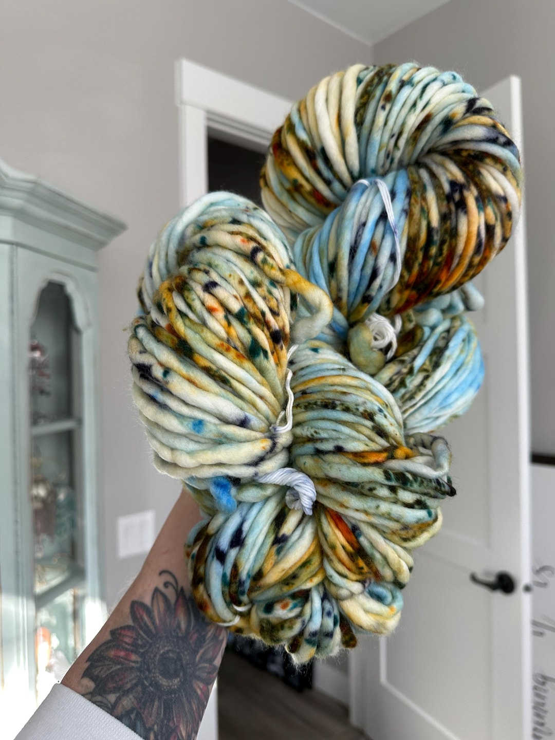 ATLANTIS - Hand Dyed Yarn - Nellas Cottage - Hand Dyed Fiber - Fiber ...