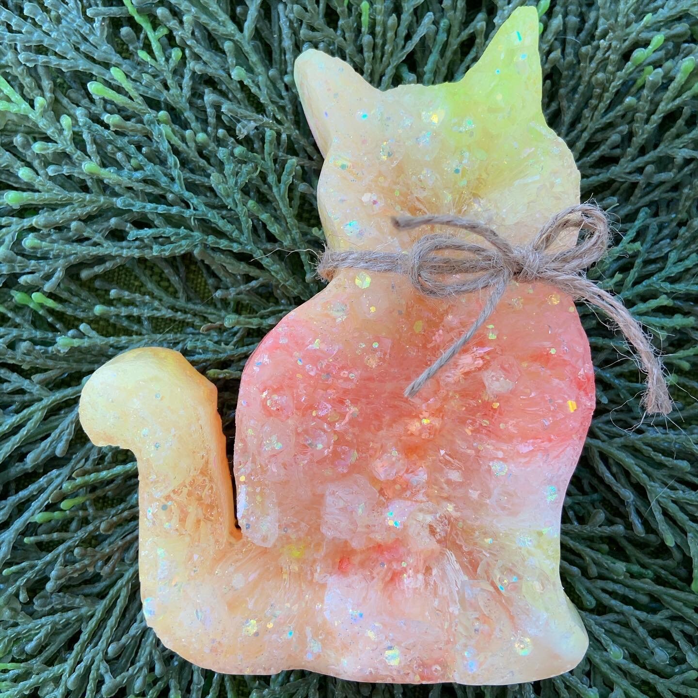 Faux Crystal Kitty - Resin Kitty - Resin Crystal Kitty - Hand Poured ...
