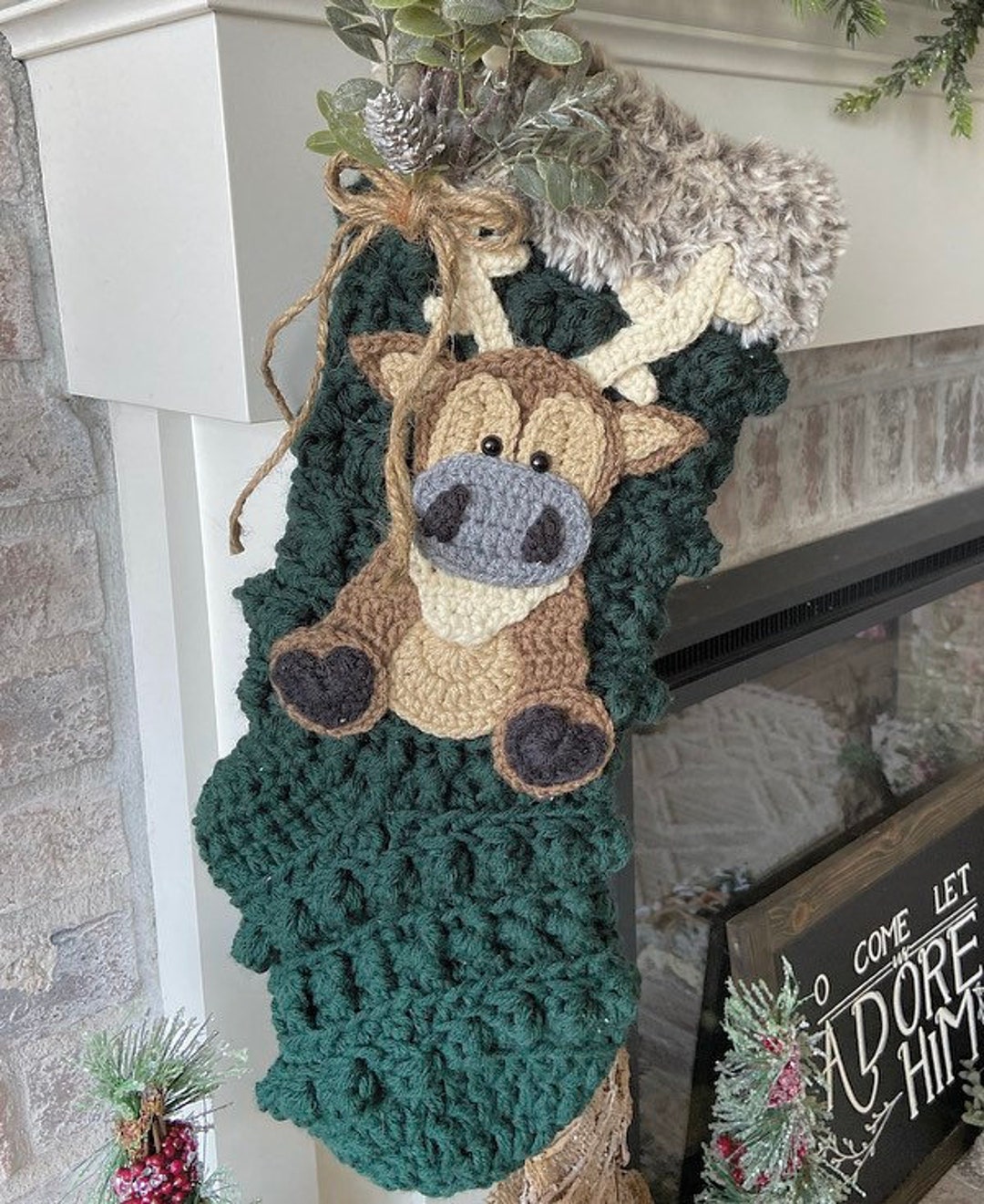 Christmas Stocking - Handmade Stockings - Nellas Cottage - Farmhouse ...