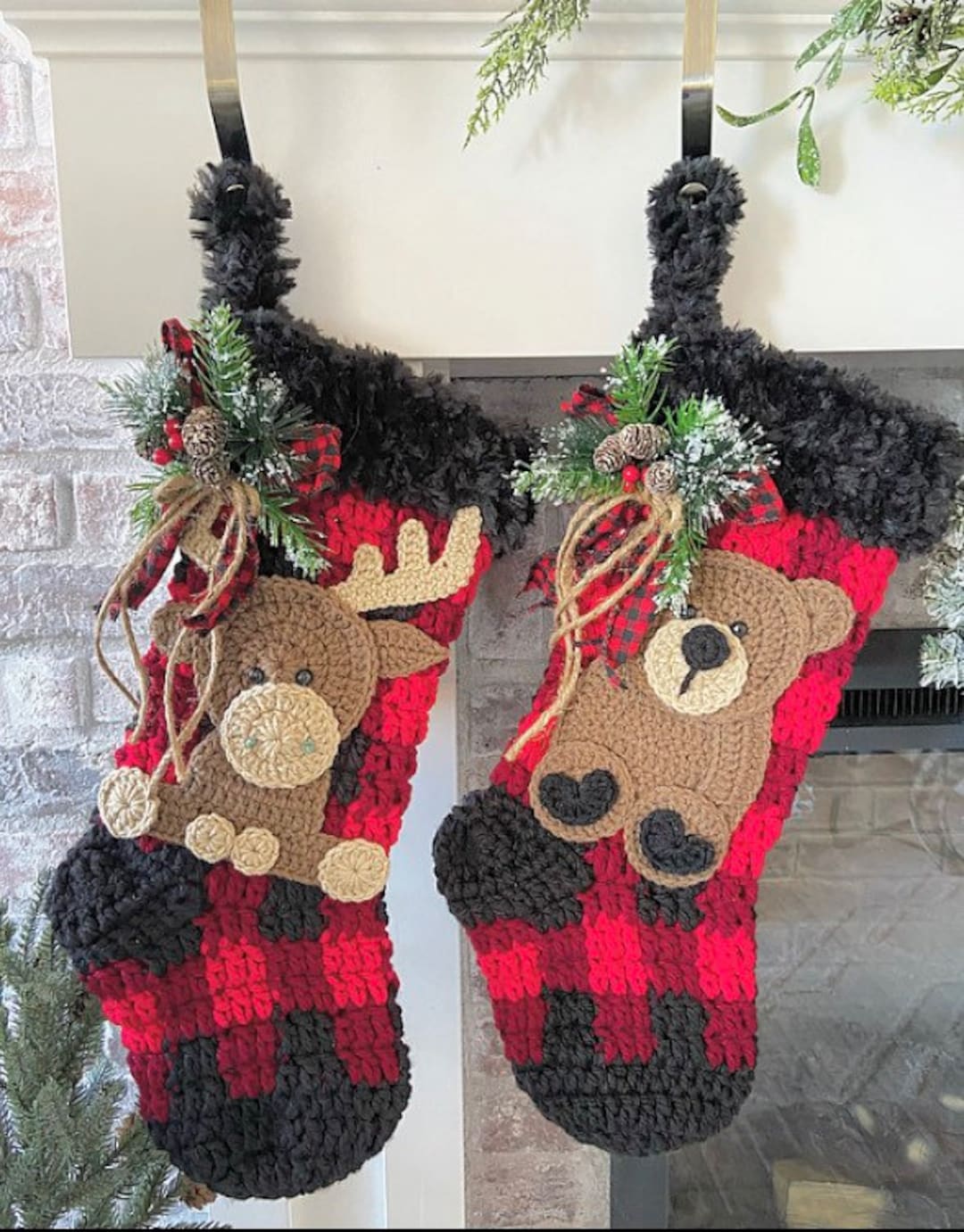 Christmas Stocking - Handmade Stockings - Nellas Cottage - Farmhouse ...