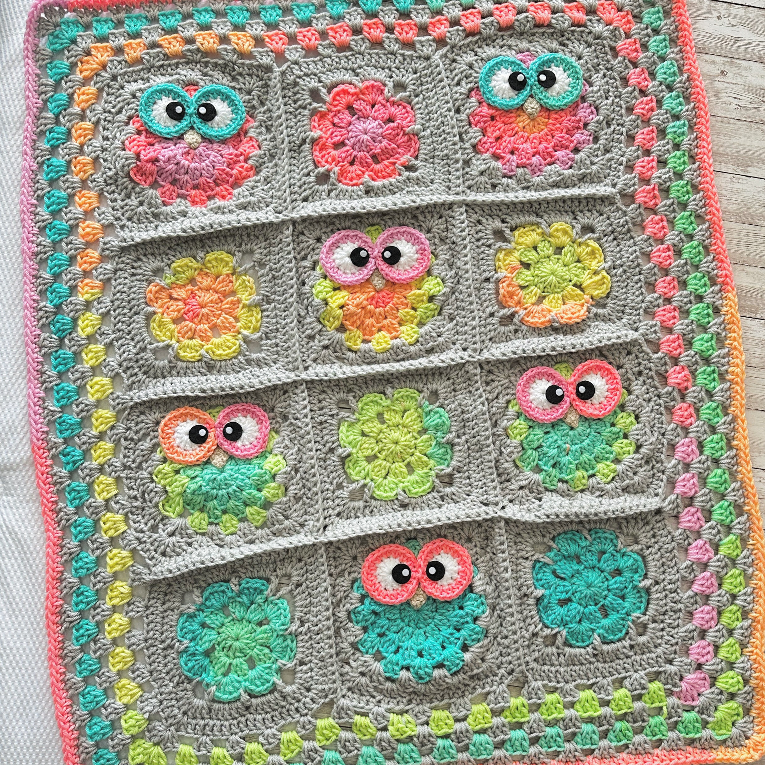 Blanket - Magnolia Owl Blanket - Nellas Cottage - Baby Blanket - Baby ...