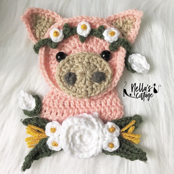 Pig Applique - Etsy