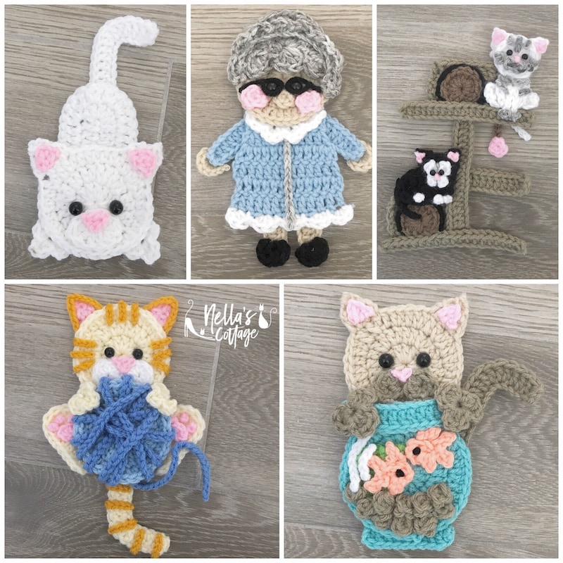 Crochet Patterns Cat Lady - Etsy