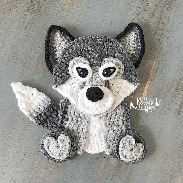 Wolf Applique - Etsy