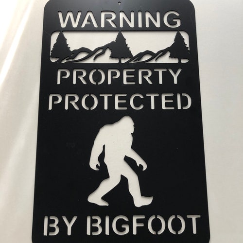 Big Foot Bigfoot Sign 10 X 16 Steel Sign for - Etsy