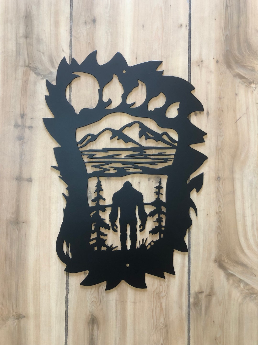 Big Foot Bigfoot Sign - 10" X 16" Steel Sign for Wall, Garage, Yard or ...