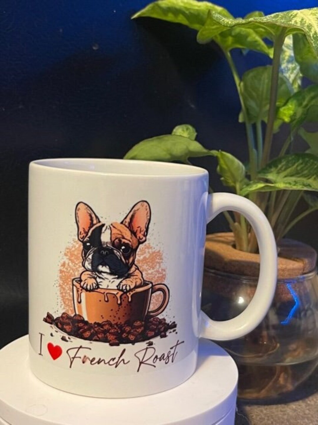 French Roast Frenchie Coffee Mug - Etsy
