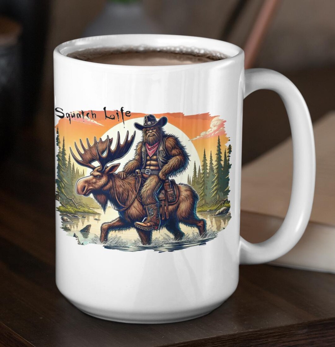 Bigfoot Squatch Life Coffee Mug - Choose Your Design and Size - Etsy