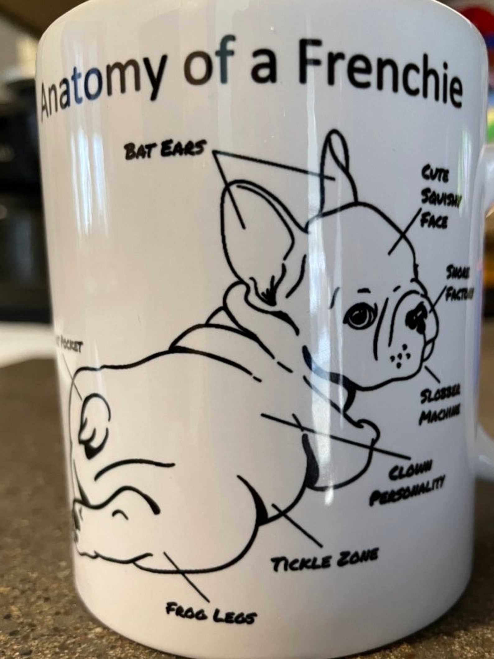 Anatomy of a Frenchie Coffee Mug - Etsy