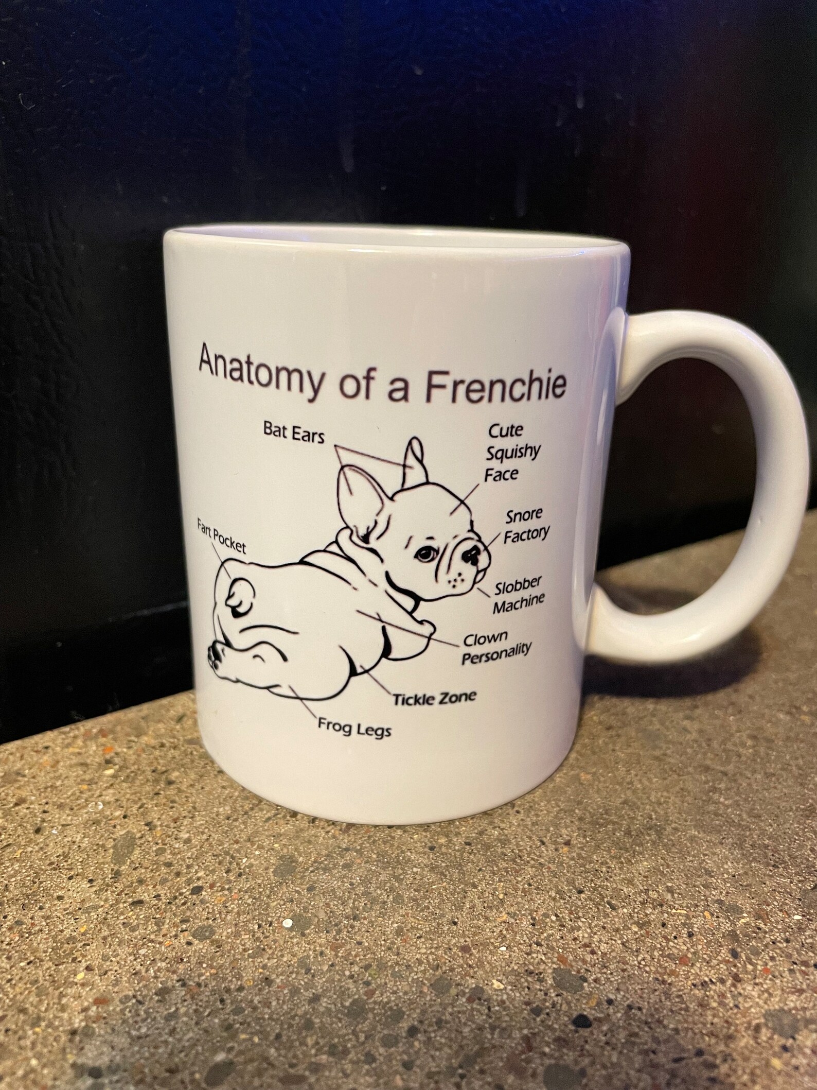 Anatomy of a Frenchie Coffee Mug - Etsy