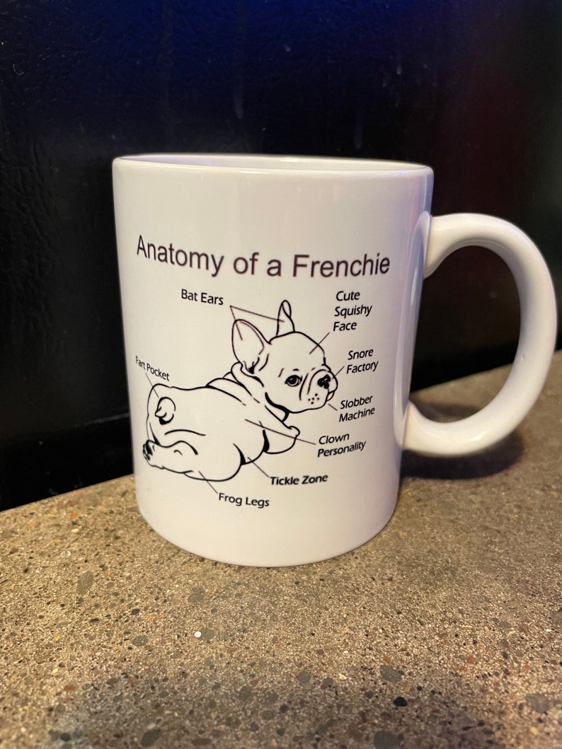 Anatomy of a Frenchie Coffee Mug - Etsy