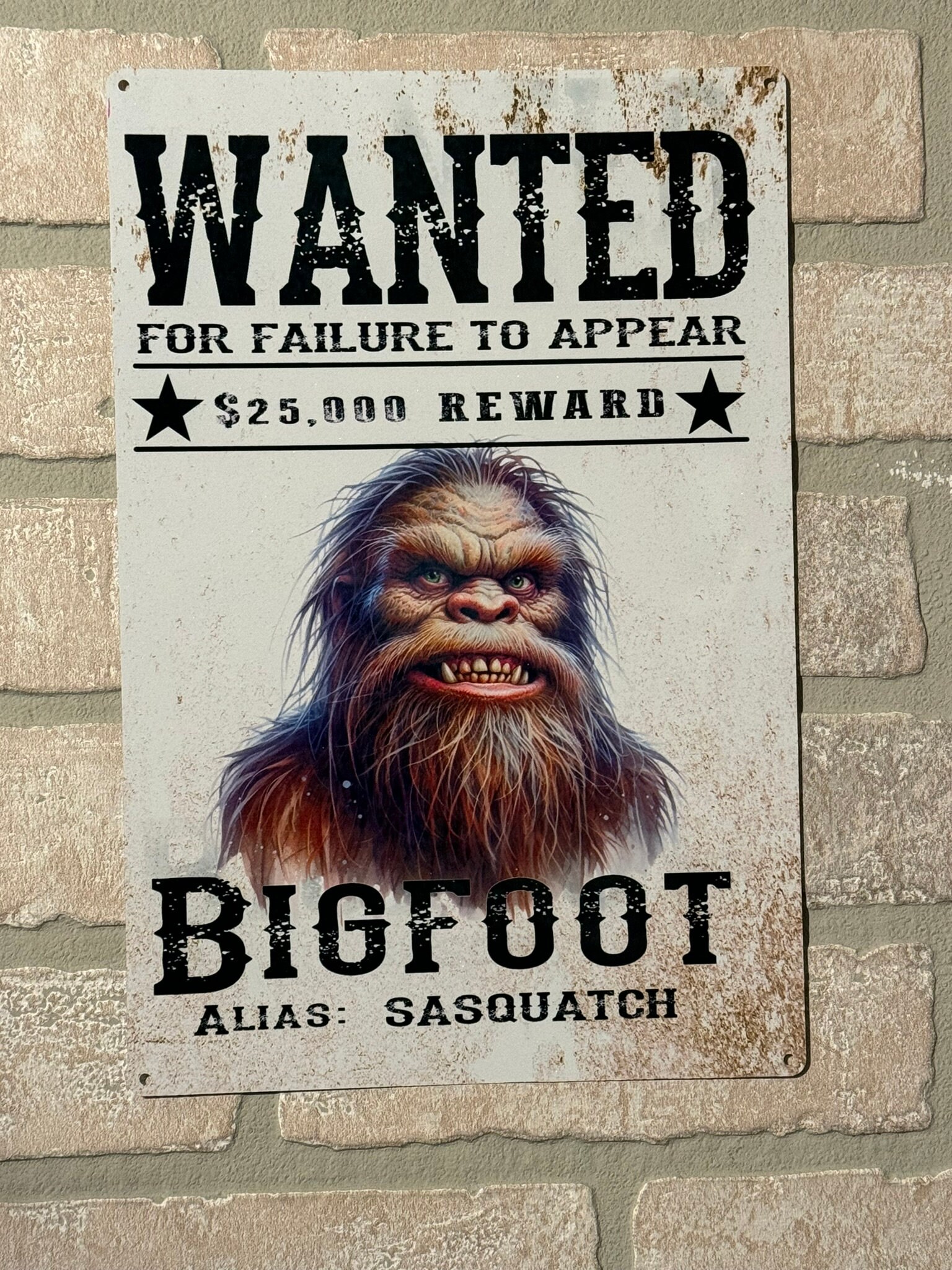 Bigfoot - Wanted Signs - Choose Your Design - Etsy