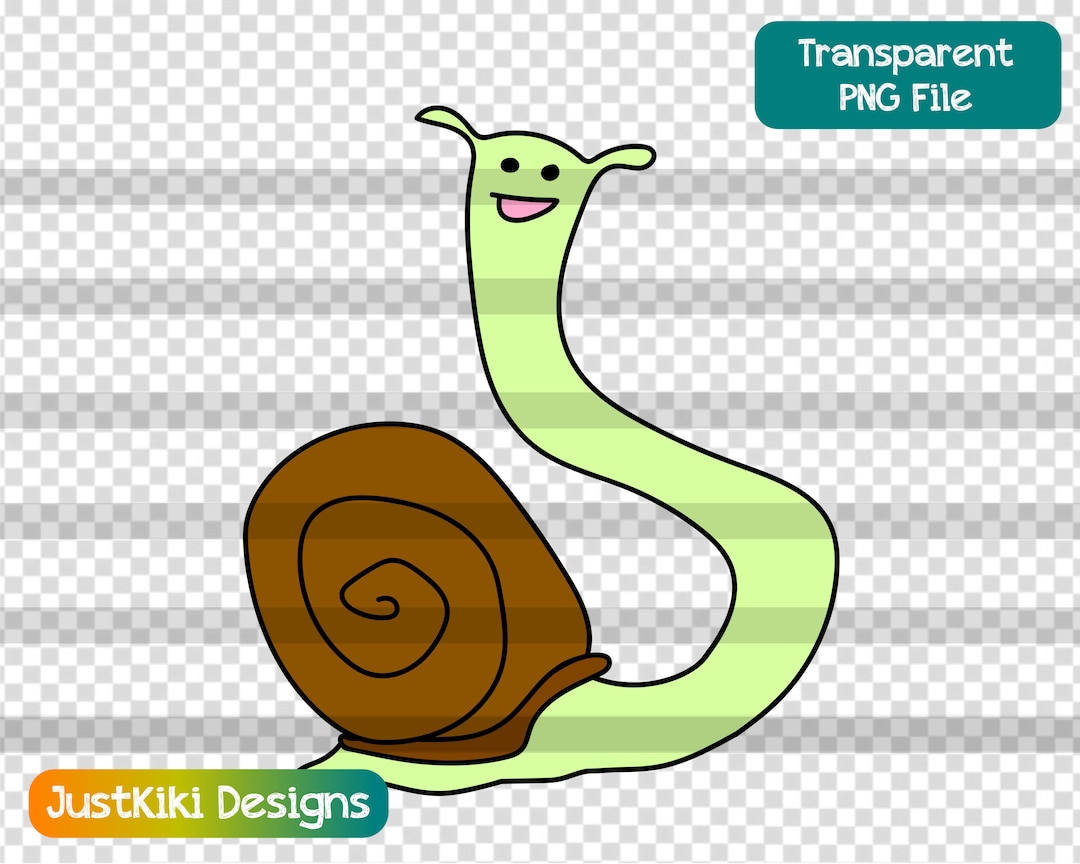 Cute Cartoon Snail PNG, Hand Drawn Clipart, Downloadable Digital ...