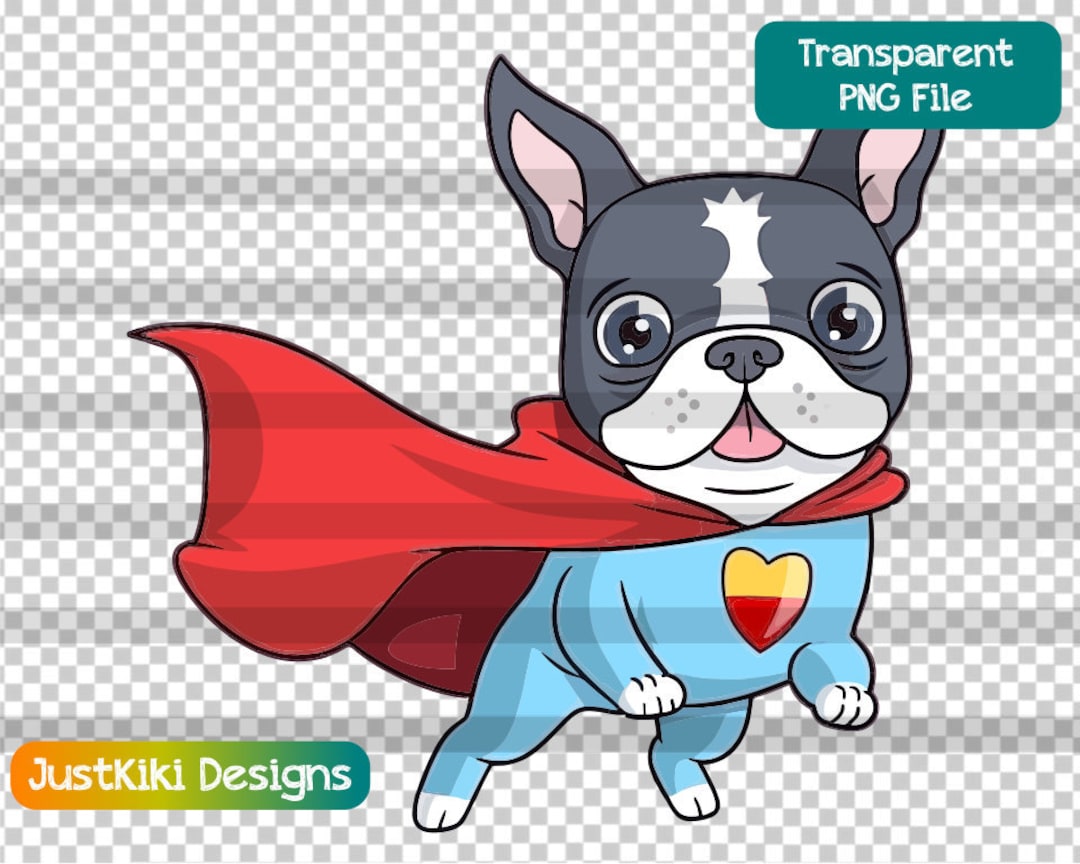 Cute Frenchie Super Hero, French Bulldog PNG, Sublimation Printing File ...