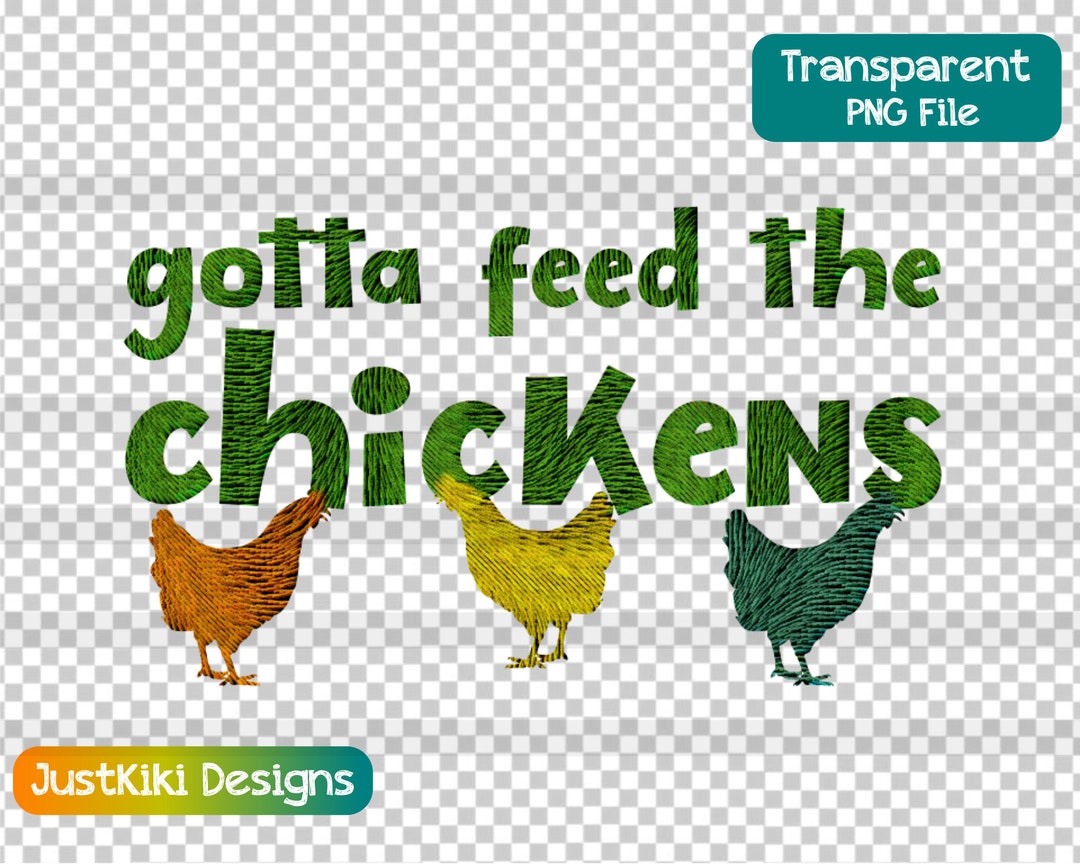 Gotta Feed the Chickens Clipart: Urban Farmer PNG (digital Download) - Etsy