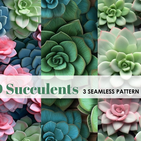 Paper 3d Succulent Template - Etsy