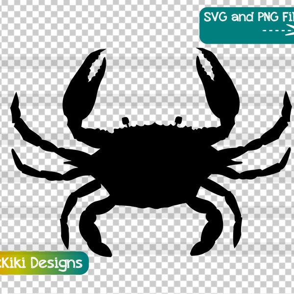Silhouette Blue Crab - Etsy